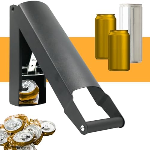 Wall Mounted Can Crusher Black - 8oz 12 oz 16oz Aluminum Can Crusher ...