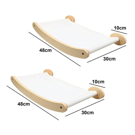 Wall Mounted Cat Tree Wooden Shelves Scratching Posts Climbing Cat ...