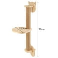 Wall Mounted Cat Tree Wooden Shelves Scratching Posts Climbing Cat ...