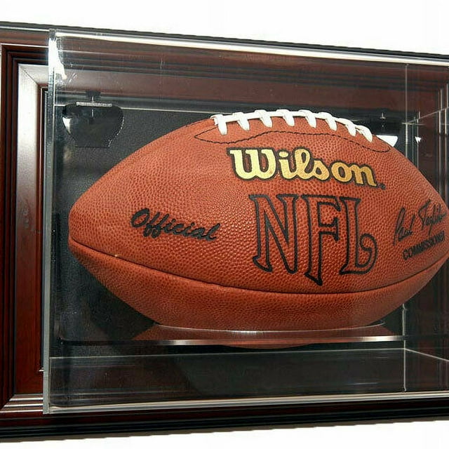 Wall Mounted Cherry Wood Football Display Case - Walmart.com