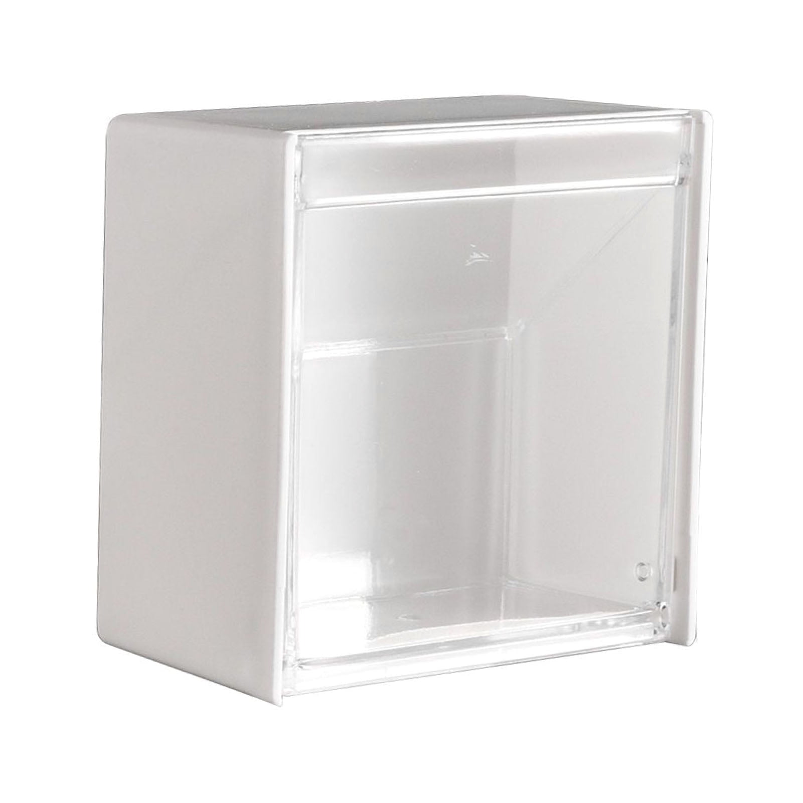 Wall Mounted Clamshell Storage Box Plastic Cotton Swab Holder Cotton ...