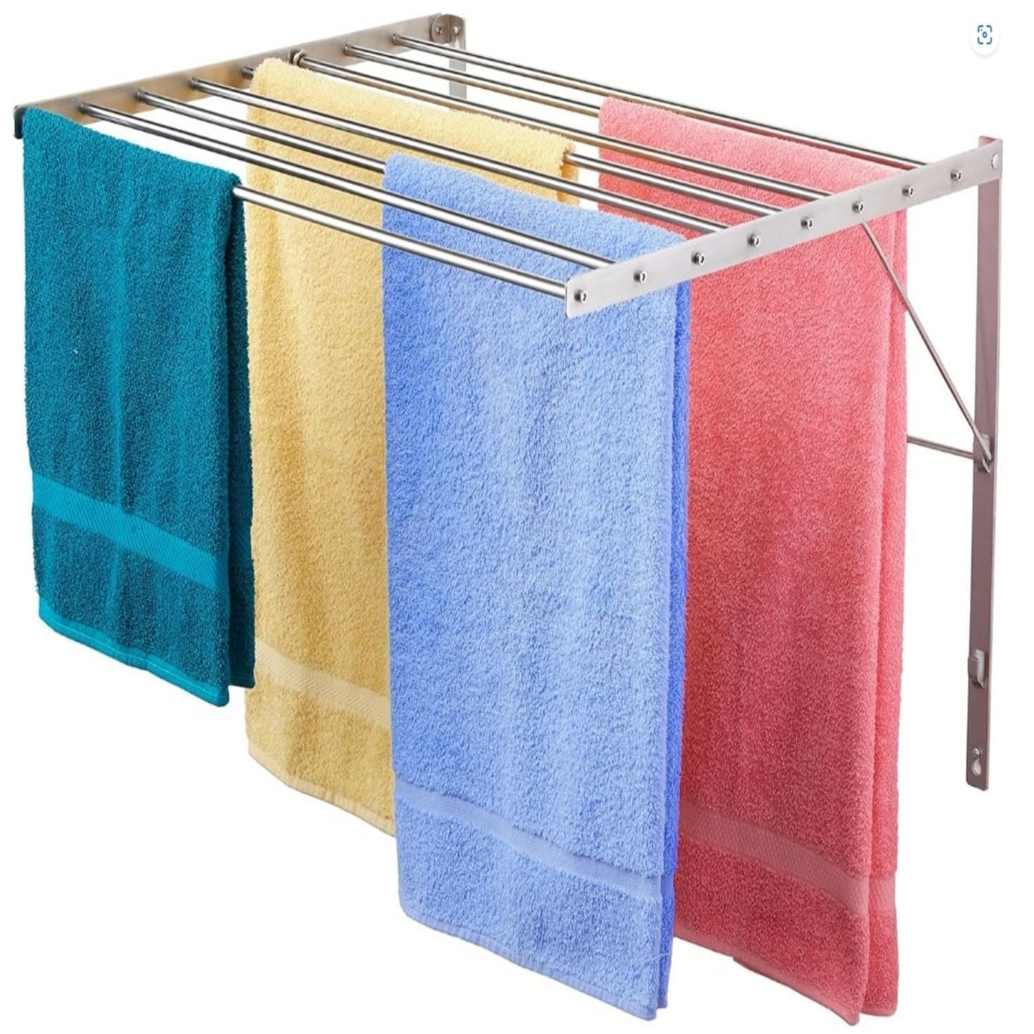 Wall Mounted | Clothes Drying Rack | 30" Wide | 20 Linear Feet Capacity ...