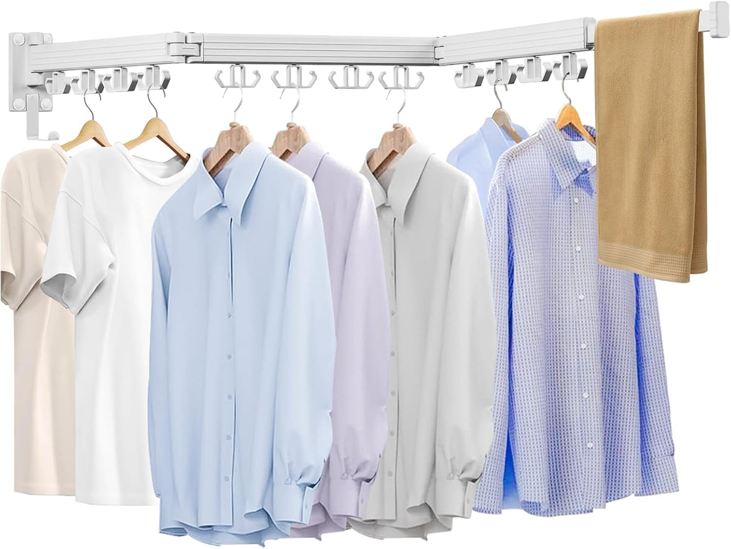 Wall Mounted Clothes Drying Rack, Laundry Drying Rack Wall Mount, 3 ...