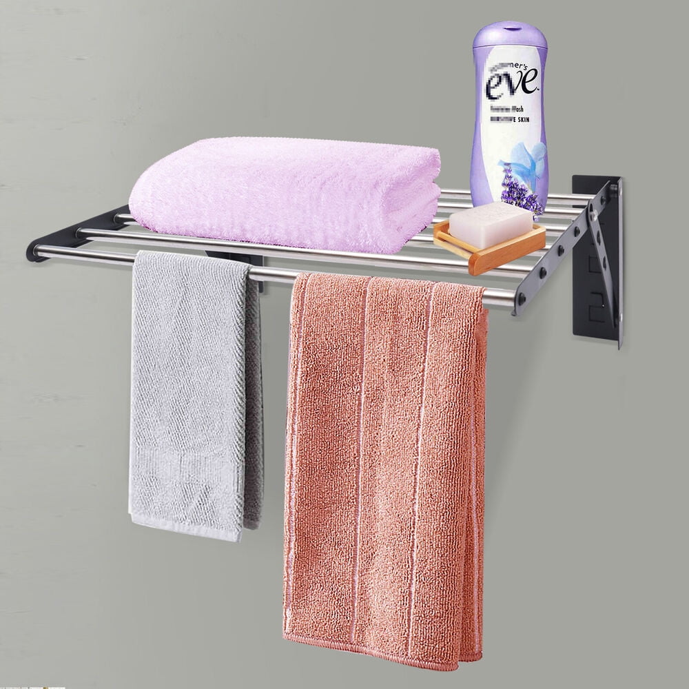 Wall Mounted Clothes Drying Rack Towel Dryer Rack Adjustable Stainless ...