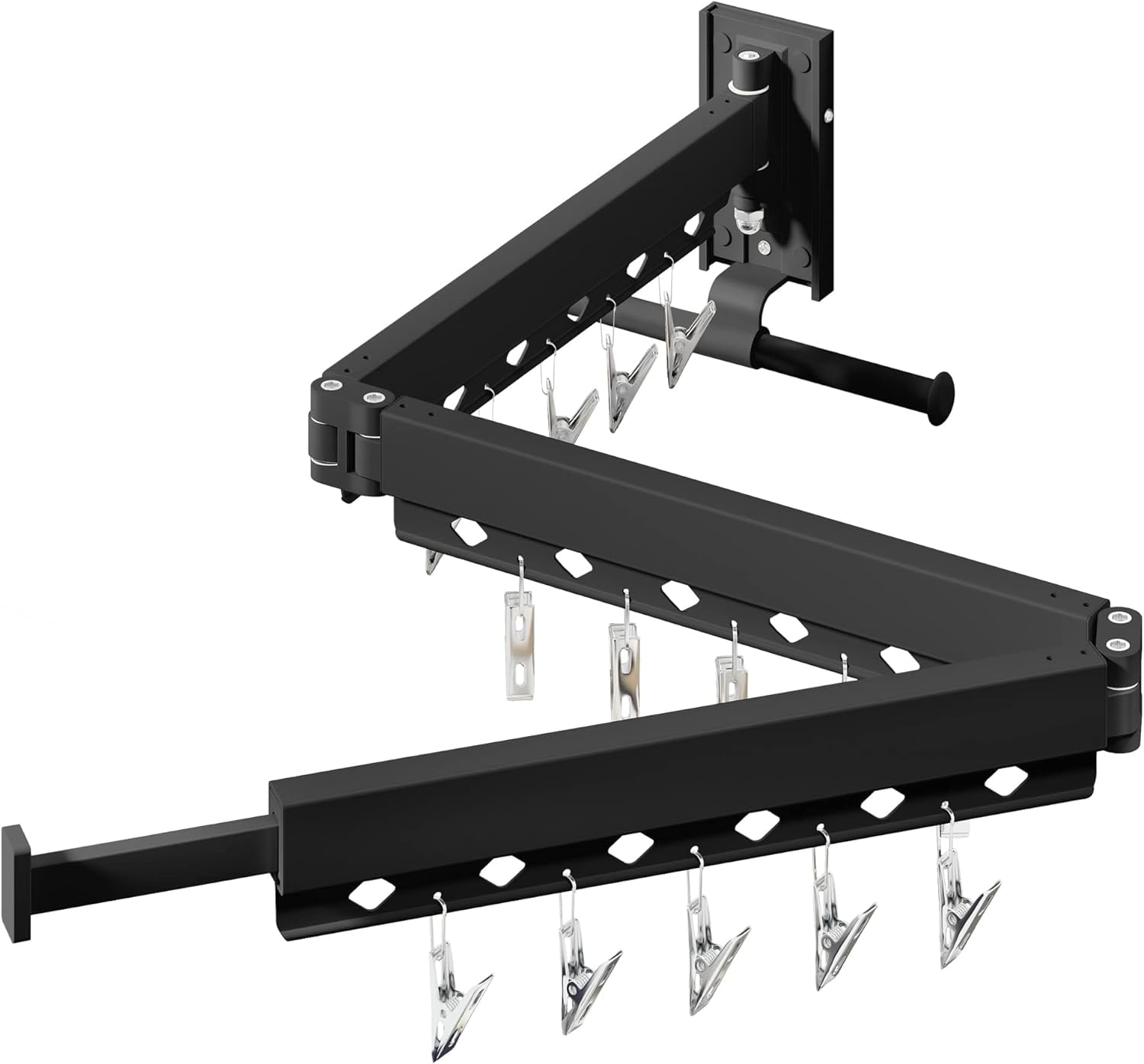 Wall Mounted Clothes Hanger,Clothes Drying Rack,Laundry Drying Rack ...