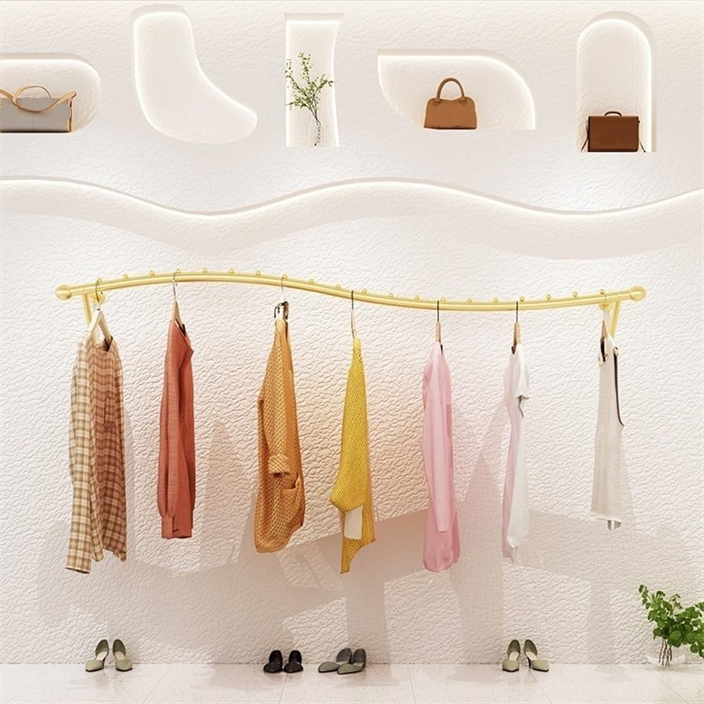 Wall Mounted Clothes Rack, Detachable Garment Rack, Retail Display ...