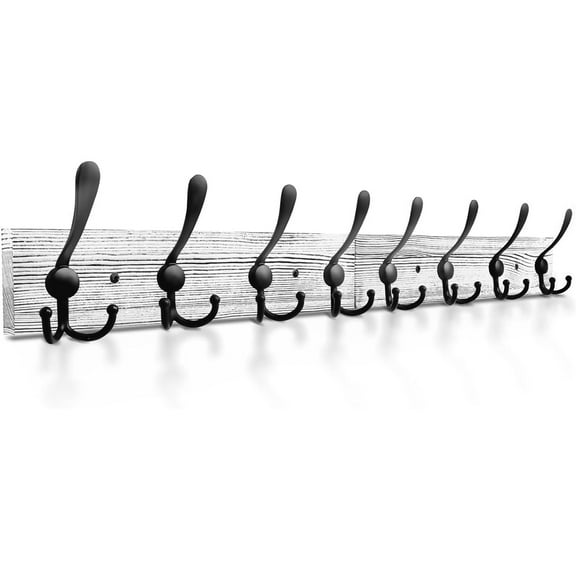 Free Shipping! Dseap Coat Rack Wall Mounted-10 Tri Hooks,Stainless ...