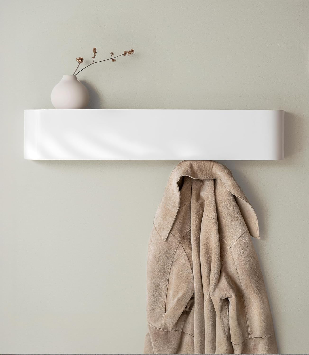 Wall-Mounted Coat Rack 'Toke' - Modern Design Coat Rack with Hidden ...