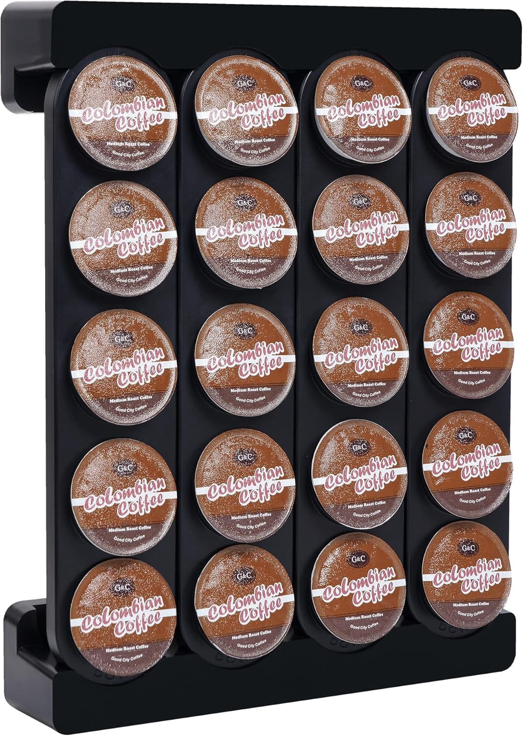 Wall-Mounted Coffee Capsule Storage Rack, 20 Capsule Capacity, K-Cup ...