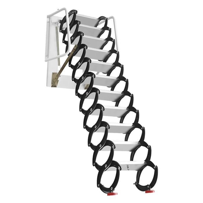 Wall-Mounted Collapsible Stairs, Al-Mg Alloy Collapsible Stairs, 9.8FT ...