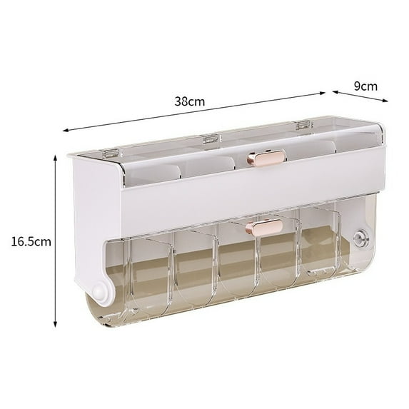 Wall-Mounted Compartmentalized Underwear & Bra Storage Box with Lid ...