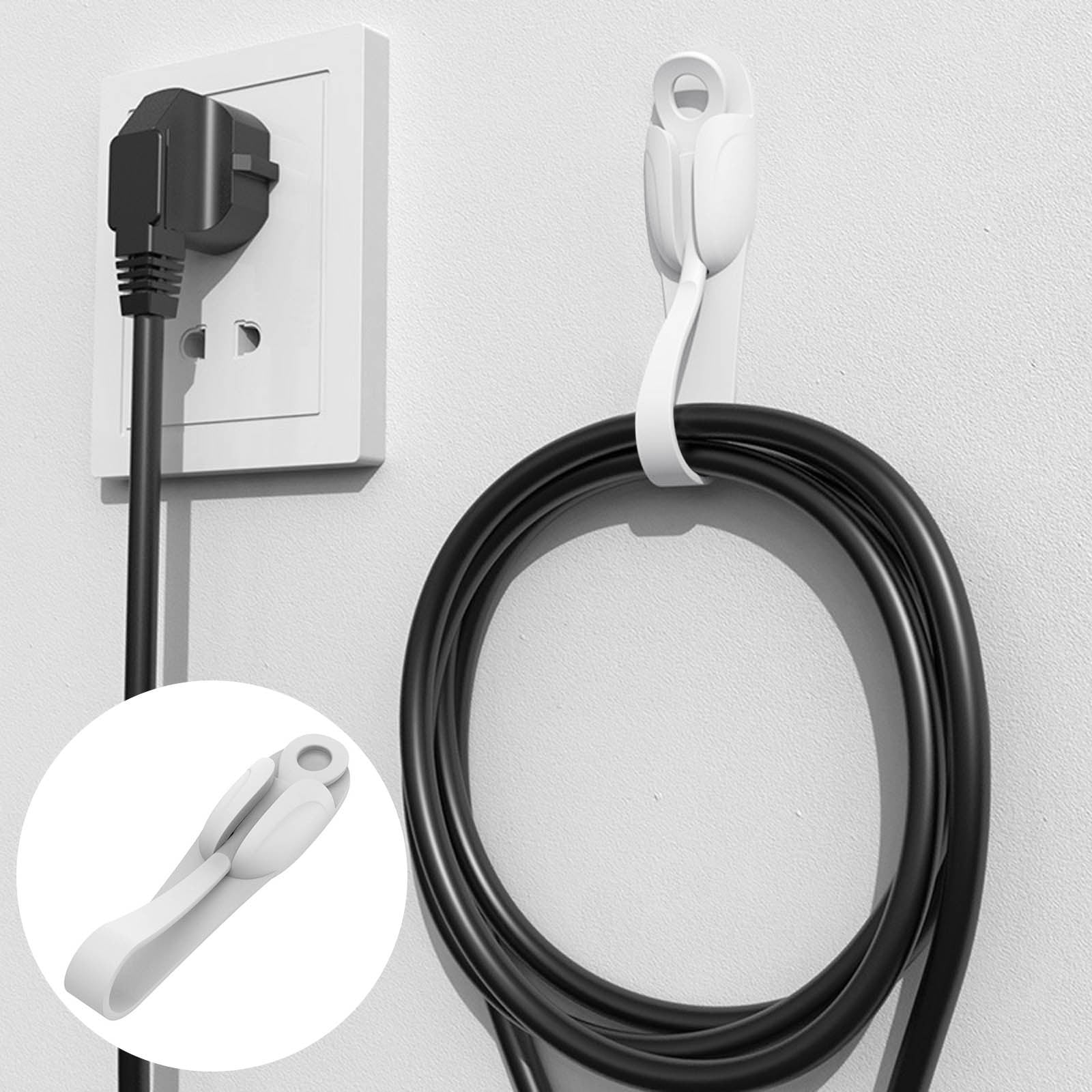 Wall Mounted Cord Organizer Punch No Drill Fixing Clip for Garland ...