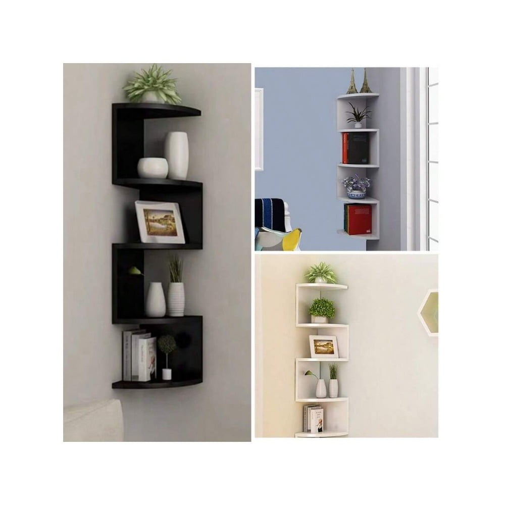 Wall Mounted Corner Storage Rack Classic Corner Wall Rack 5 Layers Semi ...