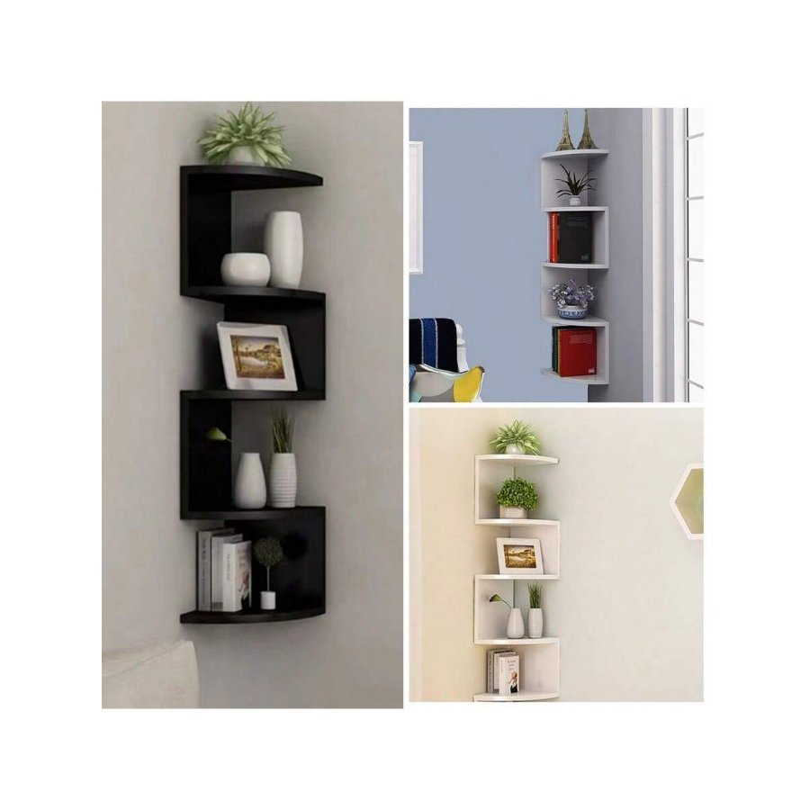 Wall Mounted Corner Storage Rack Classic Corner Wall Rack 5 Layers Semi ...