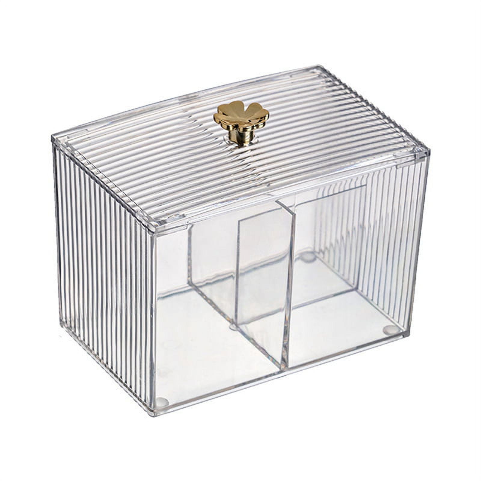 Wall Mounted Cotton Pads Storage Bathroom Organizer Plastic Swab Holder ...