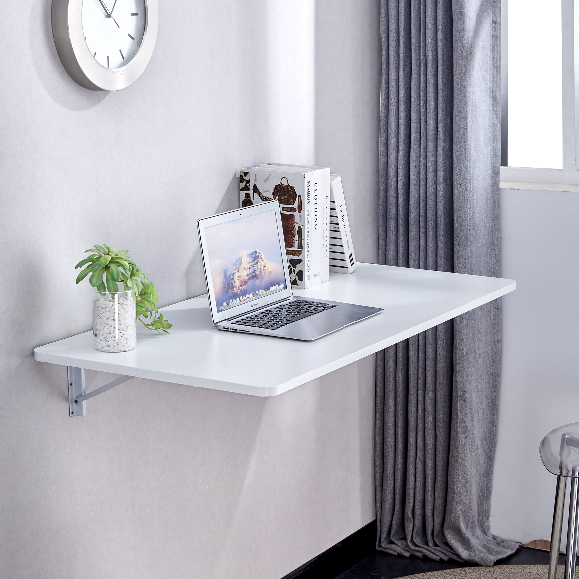Wall Mounted Desk, Drop Leaf Table, Space-Efficient Wall-Mounted Fold ...
