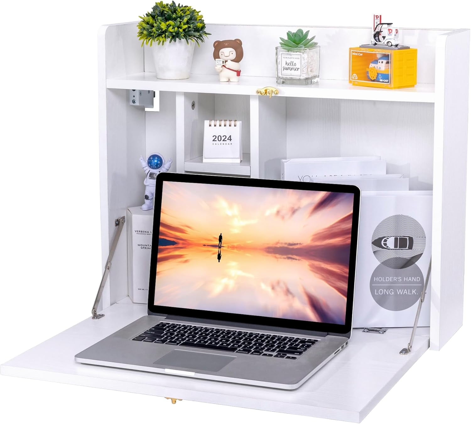 Wall-Mounted Desk Folding Wall Desk Floating Table Wall Mounted Laptop ...