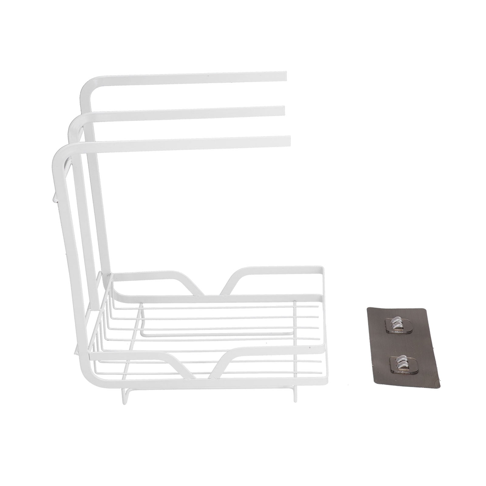 Wall-Mounted Dishcloth Holder & Shelf, Space-Saving No-Punch Design ...