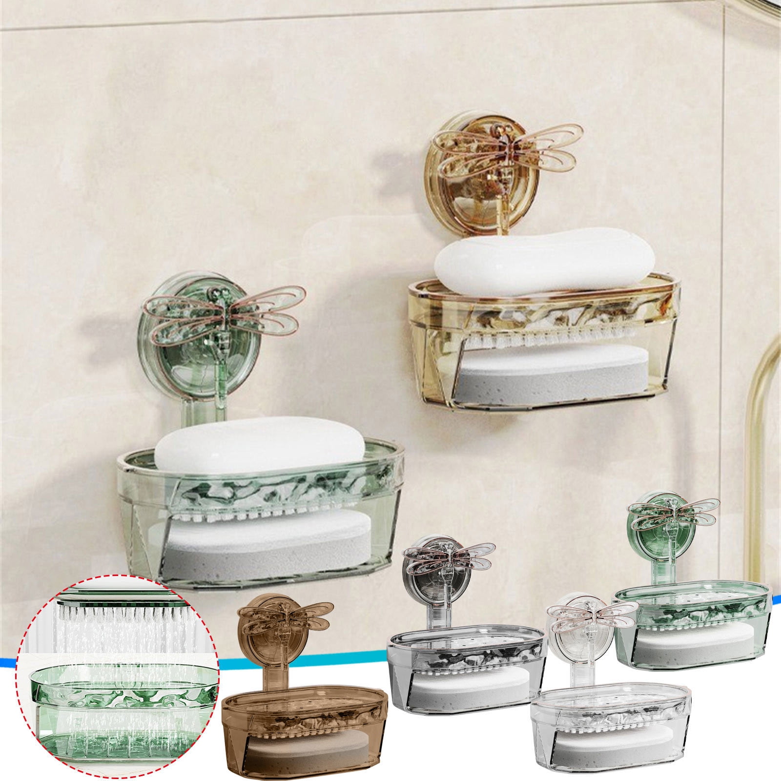 Wall Mounted Drainage Soap Box, Non Perforated Soap Holder, Rustproof ...