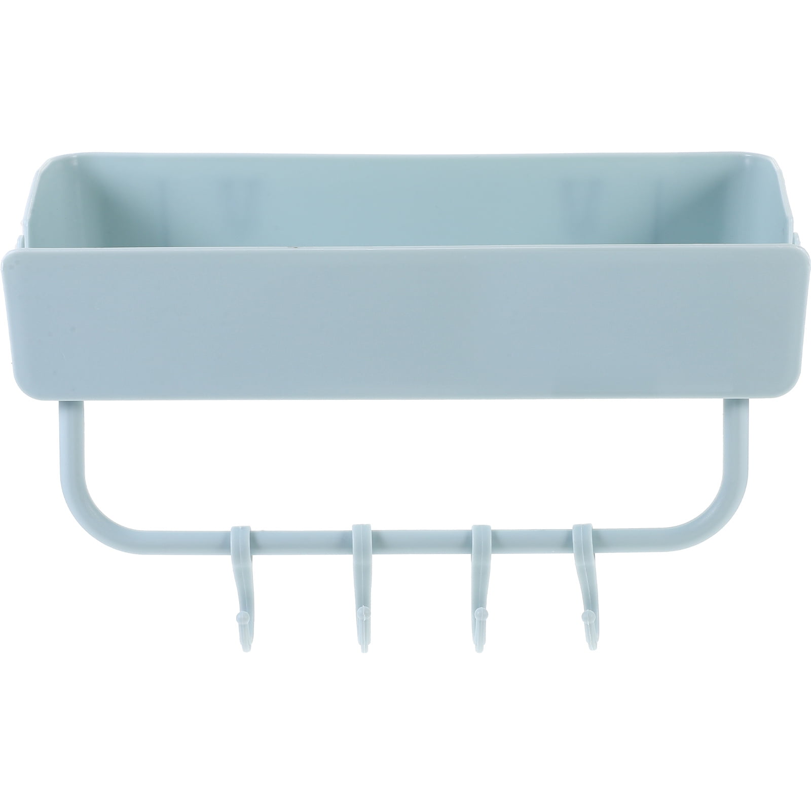 Wall Mounted Draining Basket Bathroom Shelf Organizer Shampoo Plastic ...