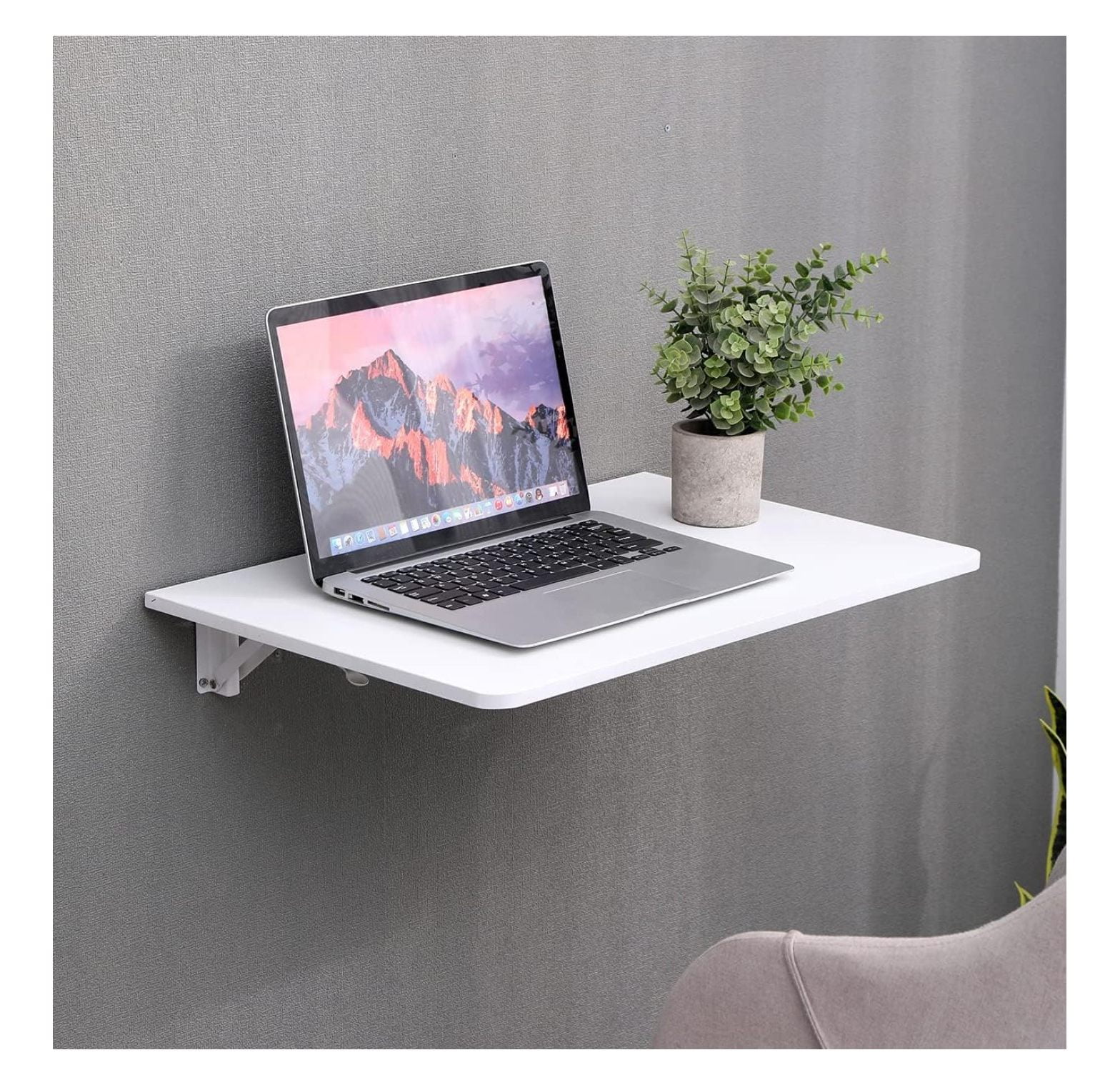 Wall-Mounted Drop-Leaf Table Folding Kitchen & Dining Table Small Space ...