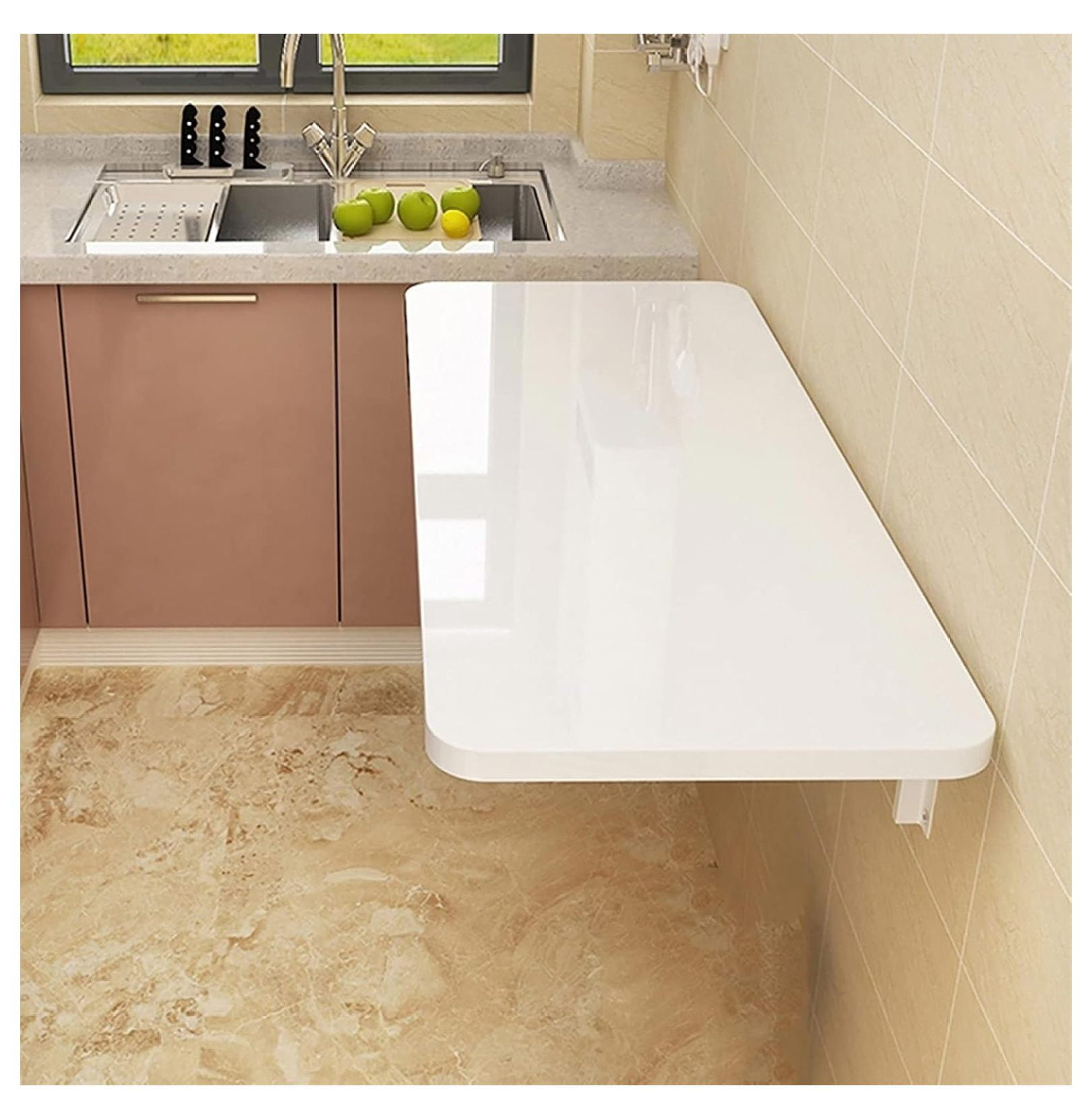 Wall-Mounted Drop Leaf Table,Folding Wall Desk, Wall Mounted Folding ...