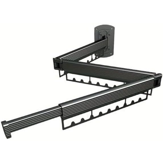 Wall Mounted Drying Rack, 220LB Capacity Tri-Fold Aluminum Clothes ...