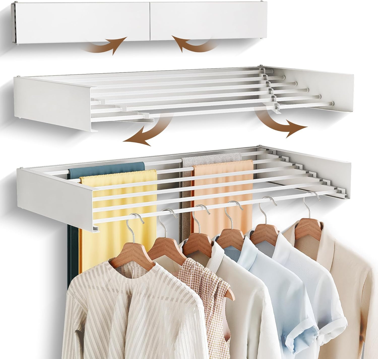 Wall Mounted Drying Rack,Drying Rack Clothing,Clothes Drying Rack Wall ...