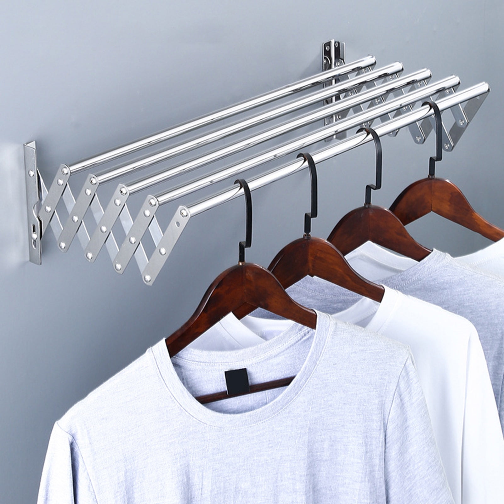 Wall-Mounted Drying Rack Rustproof Corrosion Resistant Expandable ...