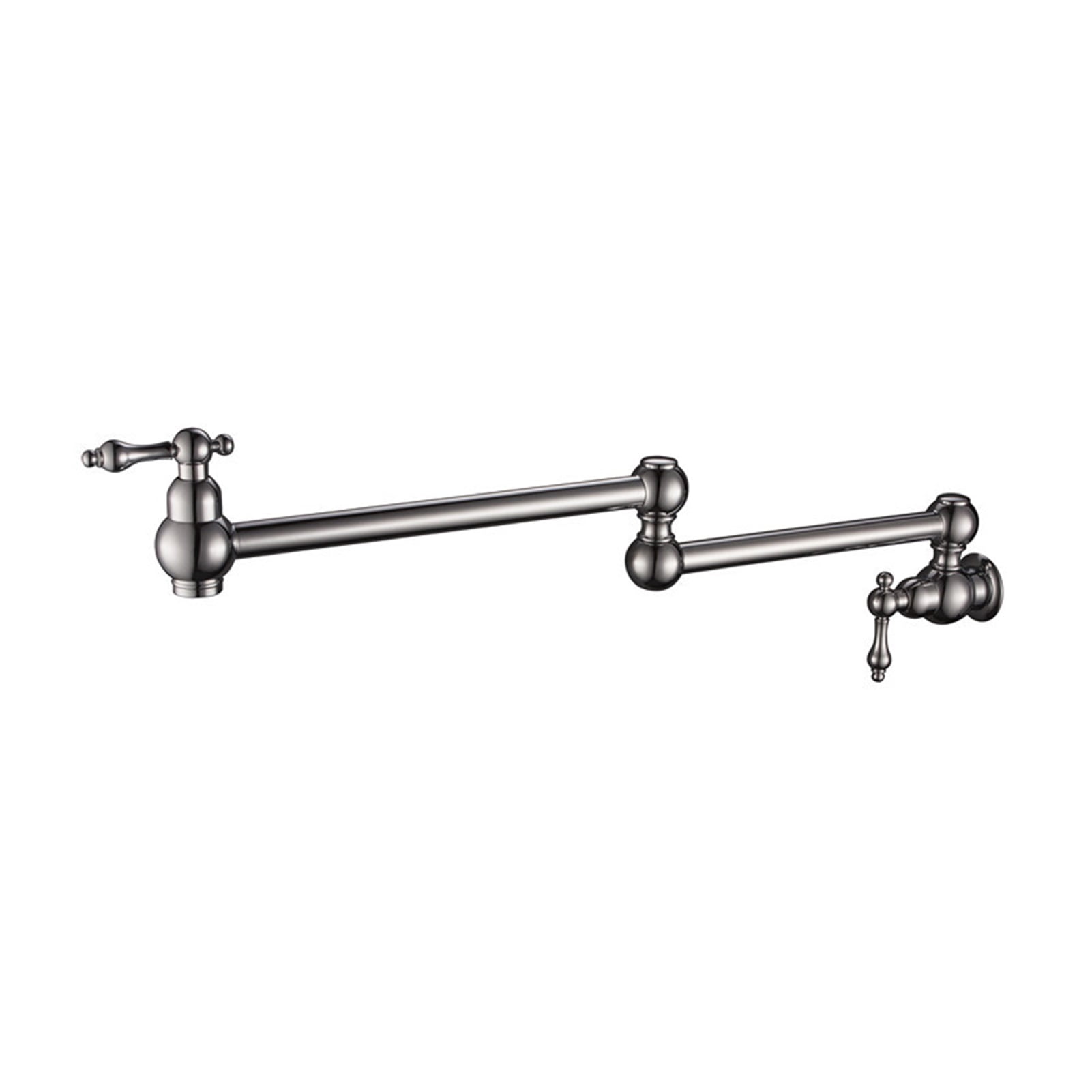 Wall Mounted Dual Shut Off Valve Pot Filler Faucet With 22" Double ...