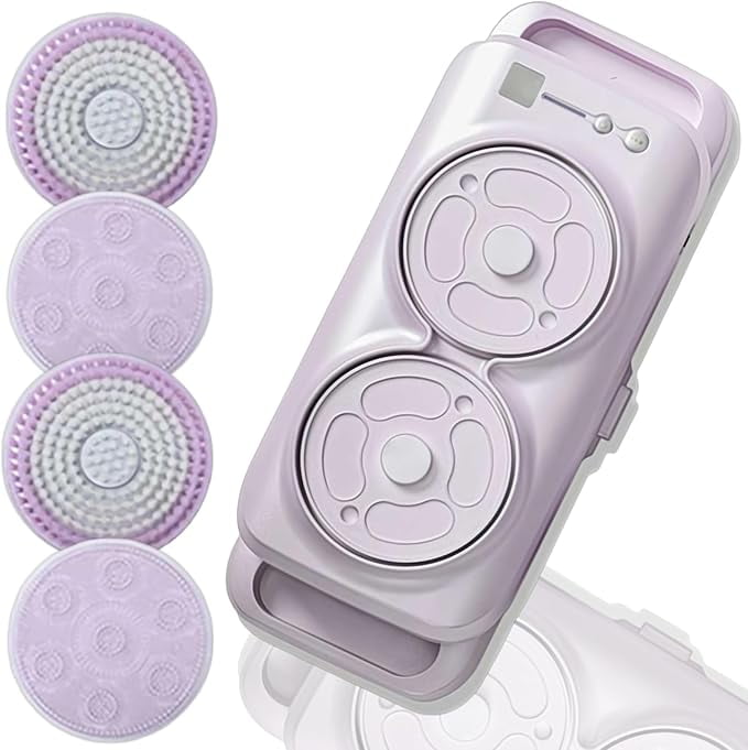 Wall Mounted Electric Back Scrubber – 360° Rotating Bath Brush with 3 ...