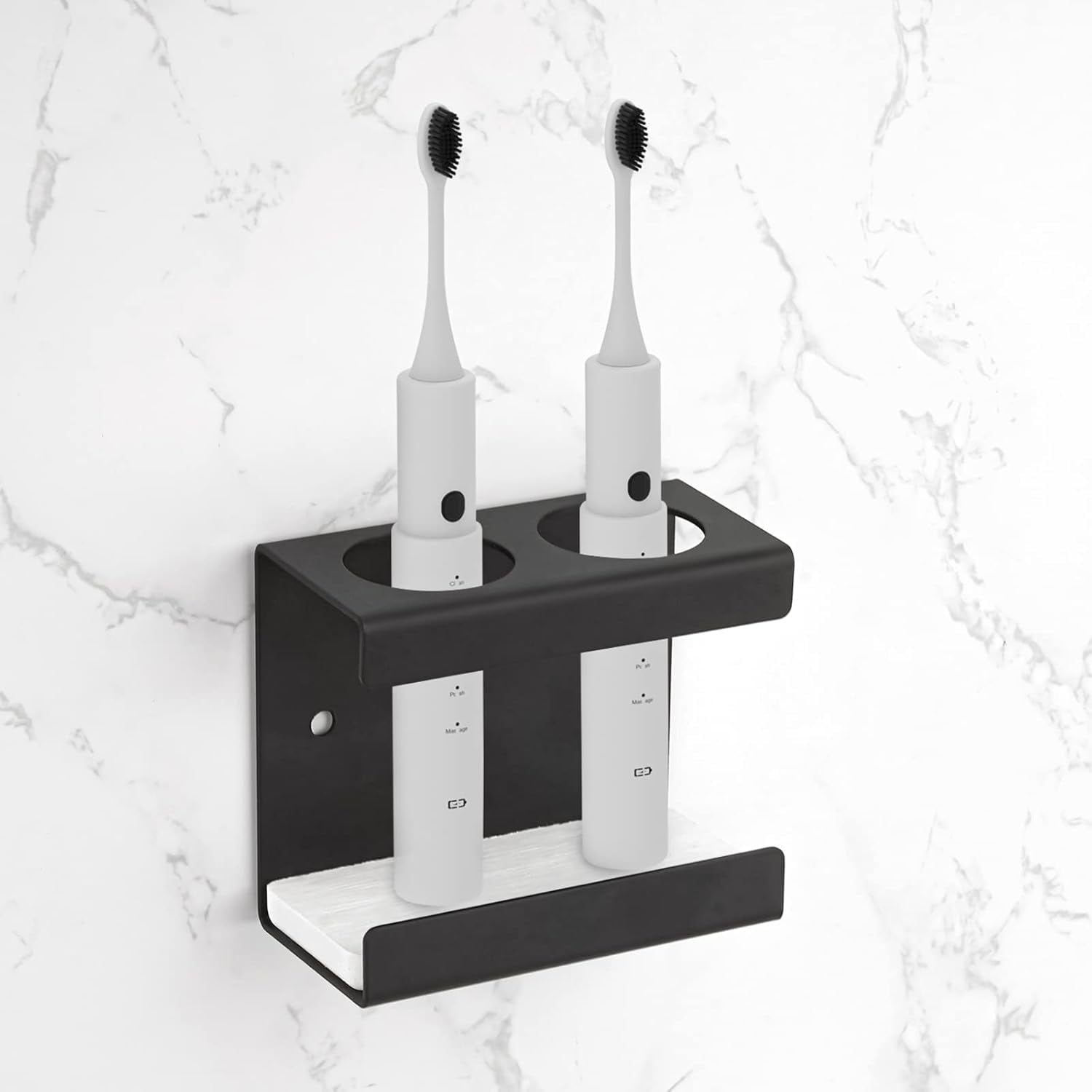 Wall Mounted Electric Toothbrush Holder, 4 Slots Toothbrush Stand with ...