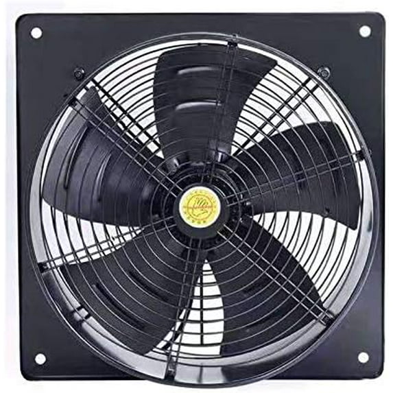 Wall Mounted Exhaust Fan,110V 250MM Square Blower Vent Fans Ventilation ...