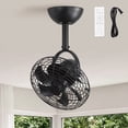 Lokivas 10in Wall Mount Fan with Remote Control, Small Reversible Fan ...