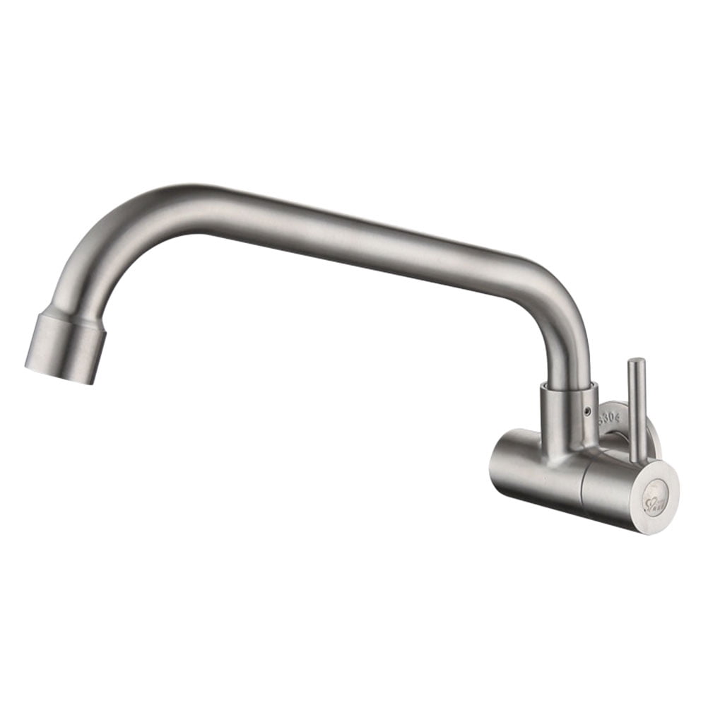 Wall-Mounted Faucet Faucets Sink Outdoor Water Trough Silver - Walmart.com