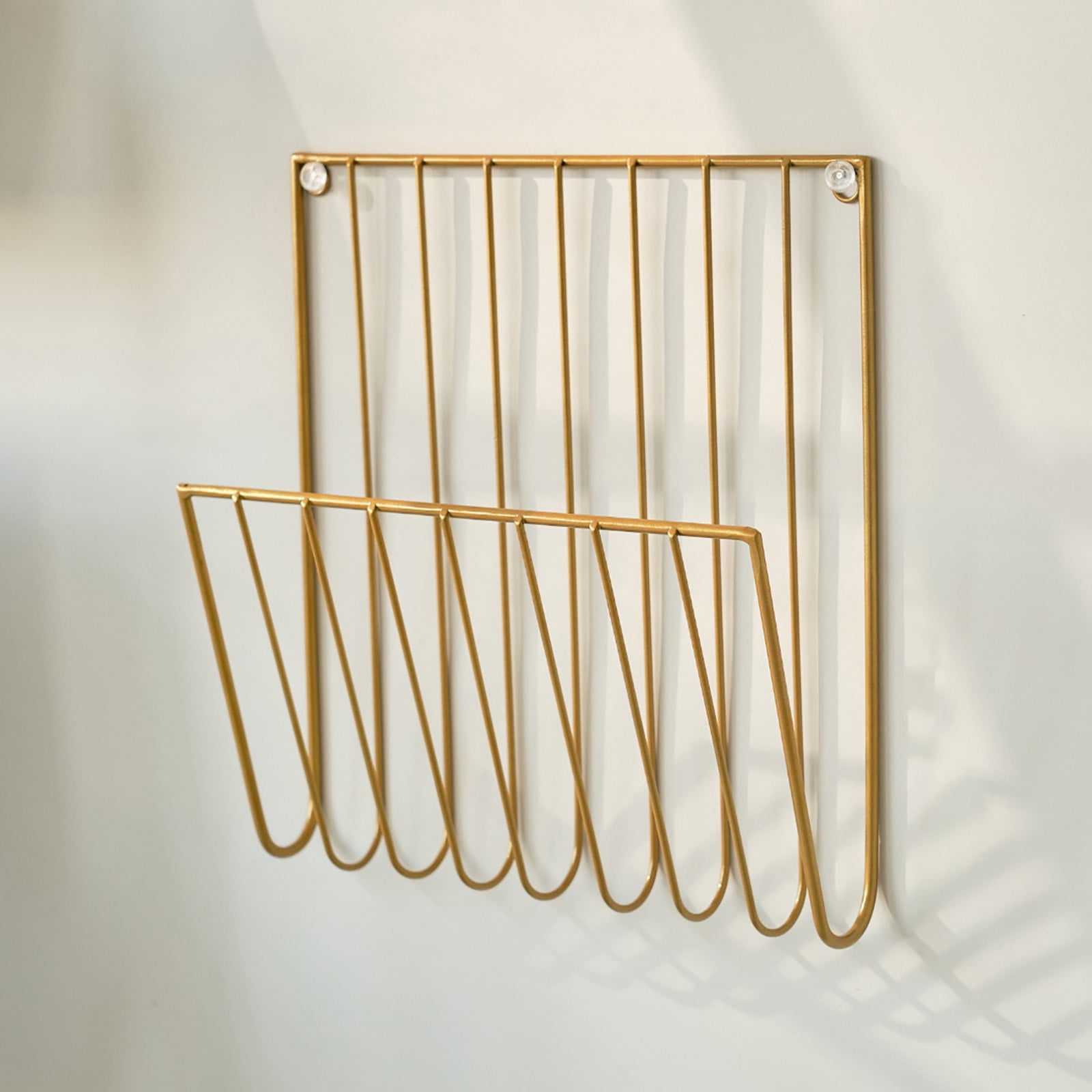 Wall Mounted File Holder Magazine Rack Metal Organizer Storage For Home ...