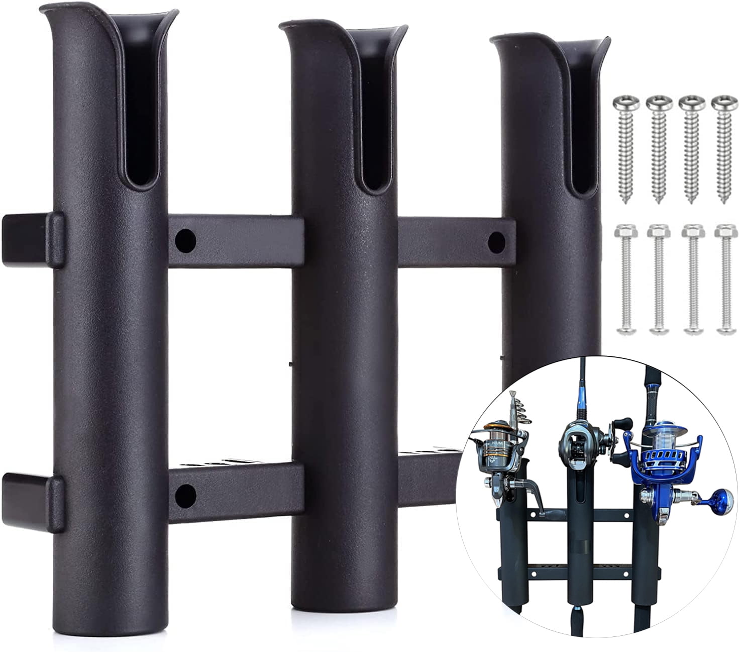 Wall Mounted Fishing Rod Holders Tubes Links Fishing Rod Holder Rack ...