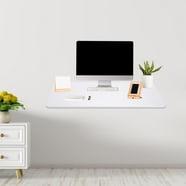 Zimtown Small Space Wall Mounted Computer Desk with Attached Overhead ...