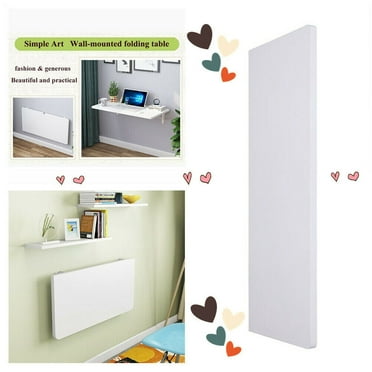 Zimtown Small Space Wall Mounted Computer Desk with Attached Overhead ...