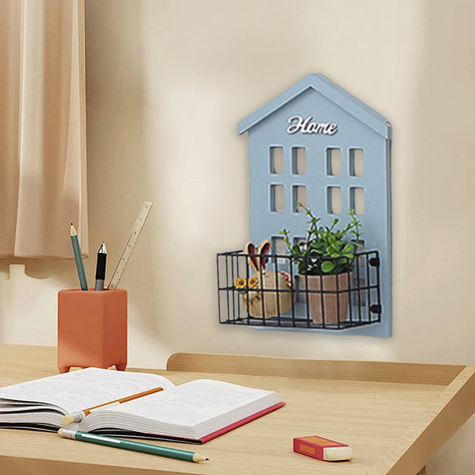 Wall Mounted Floating Shelves,Wooden Display Step Rack for Living Room ...