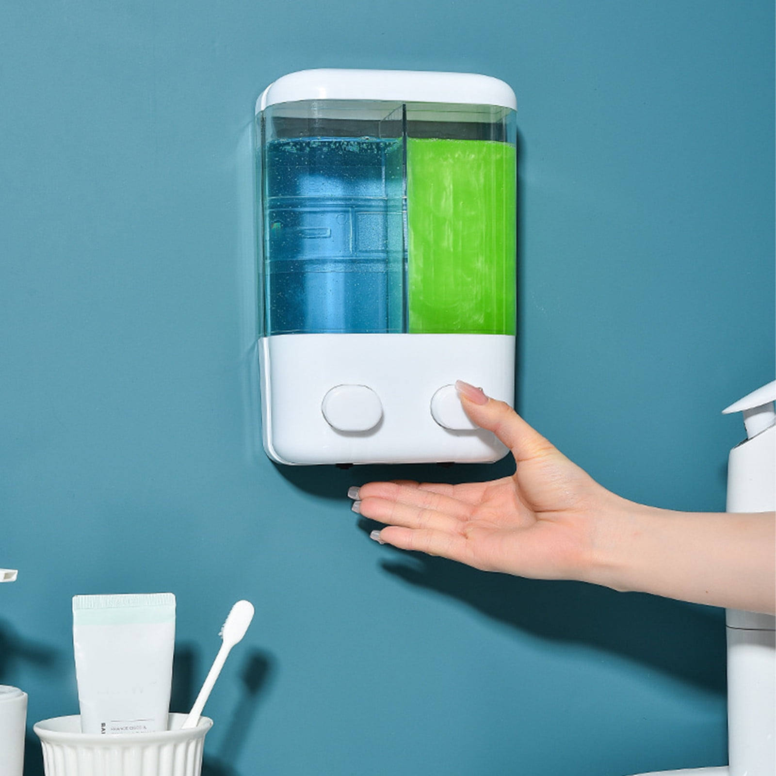 Wall Mounted Foam Soap Dispenser, Large 500ML Capacity, Push-Type ...