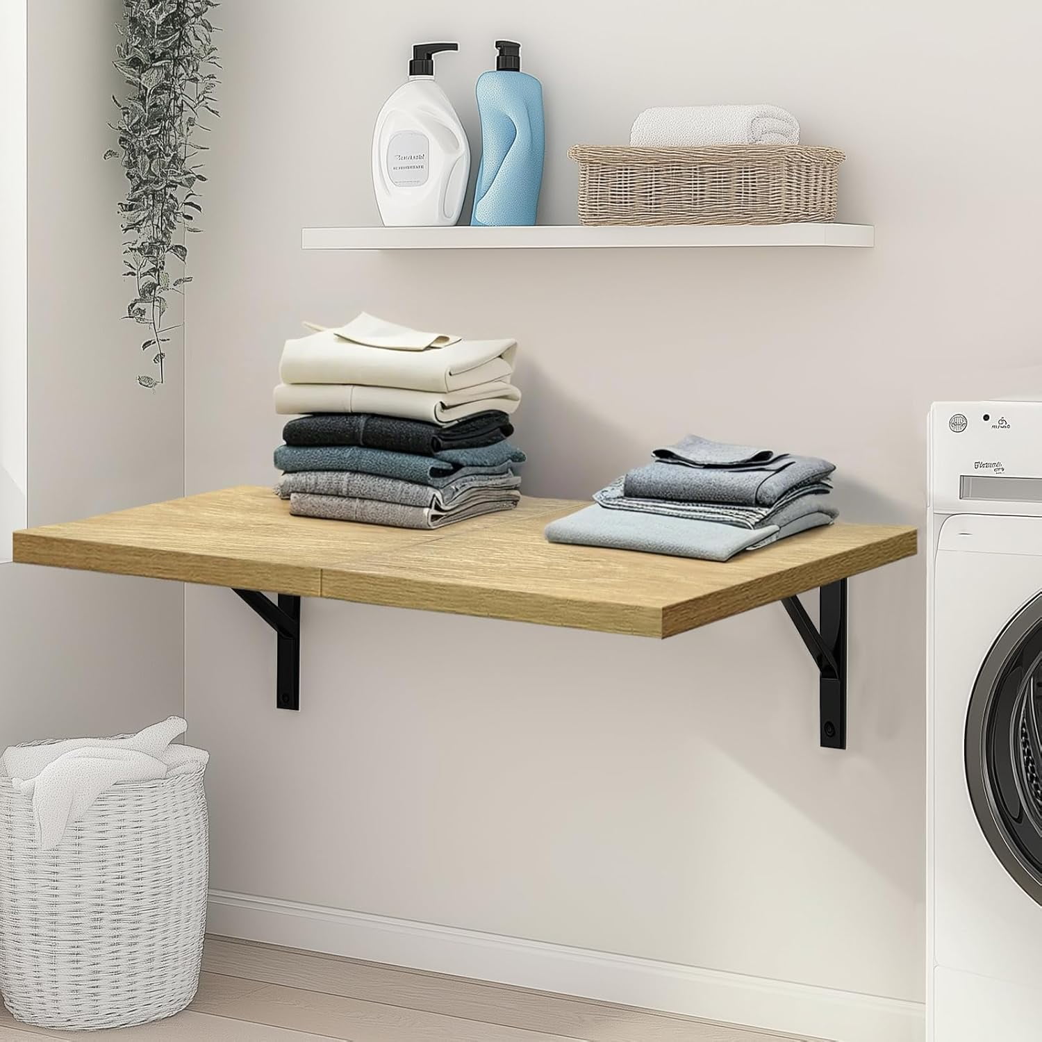 Wall Mounted Fold Down Table, Functional Folding Table for Small Spaces ...