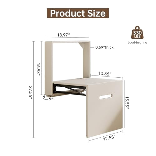 Wall Mounted Folding Chair, Shoe Bench Entryway, Wearable Chair ...