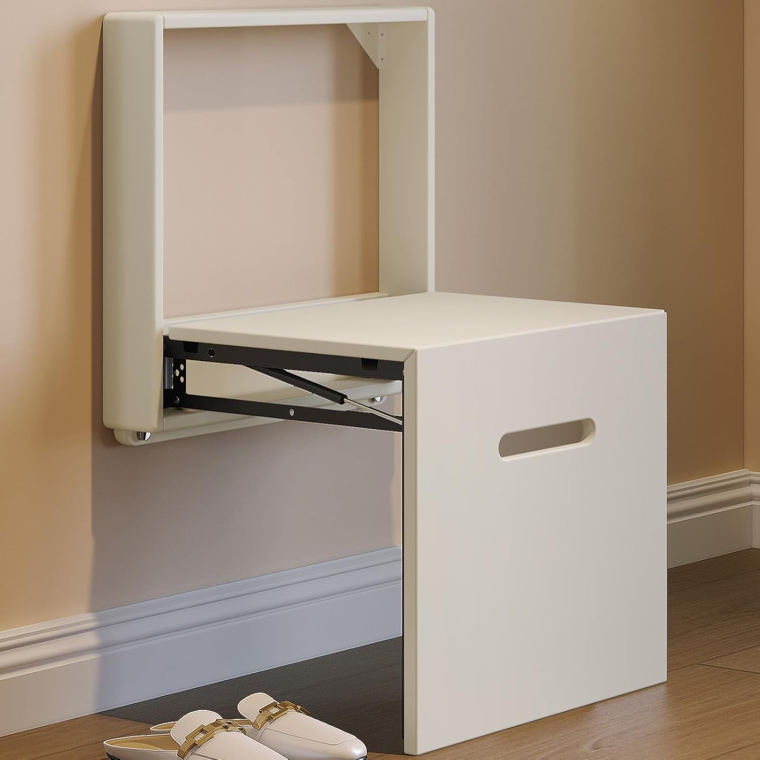 Wall Mounted Folding Chair Solid Step Stools,Shoe Changing Stool,Door ...