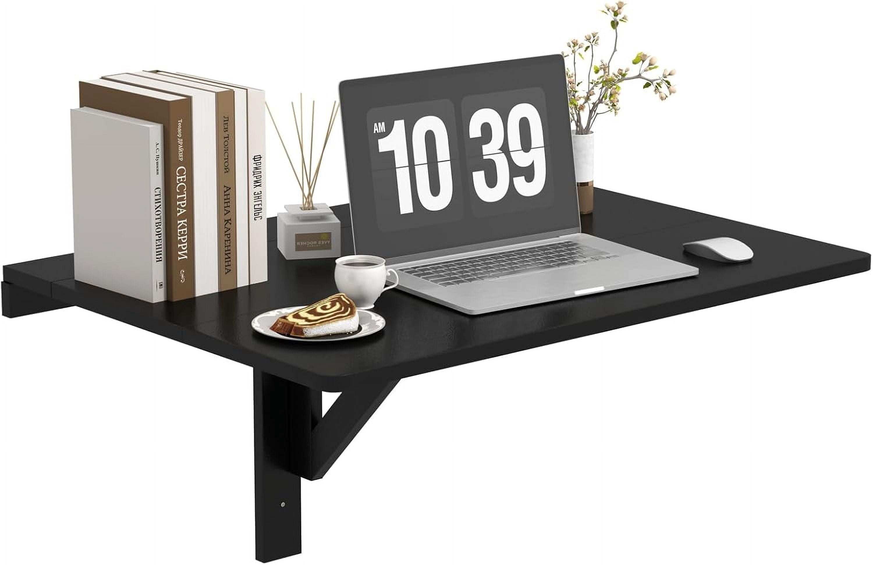 Wall Mounted Folding Desk, Fold Down Drop Leaf Table, Wood Laundry ...