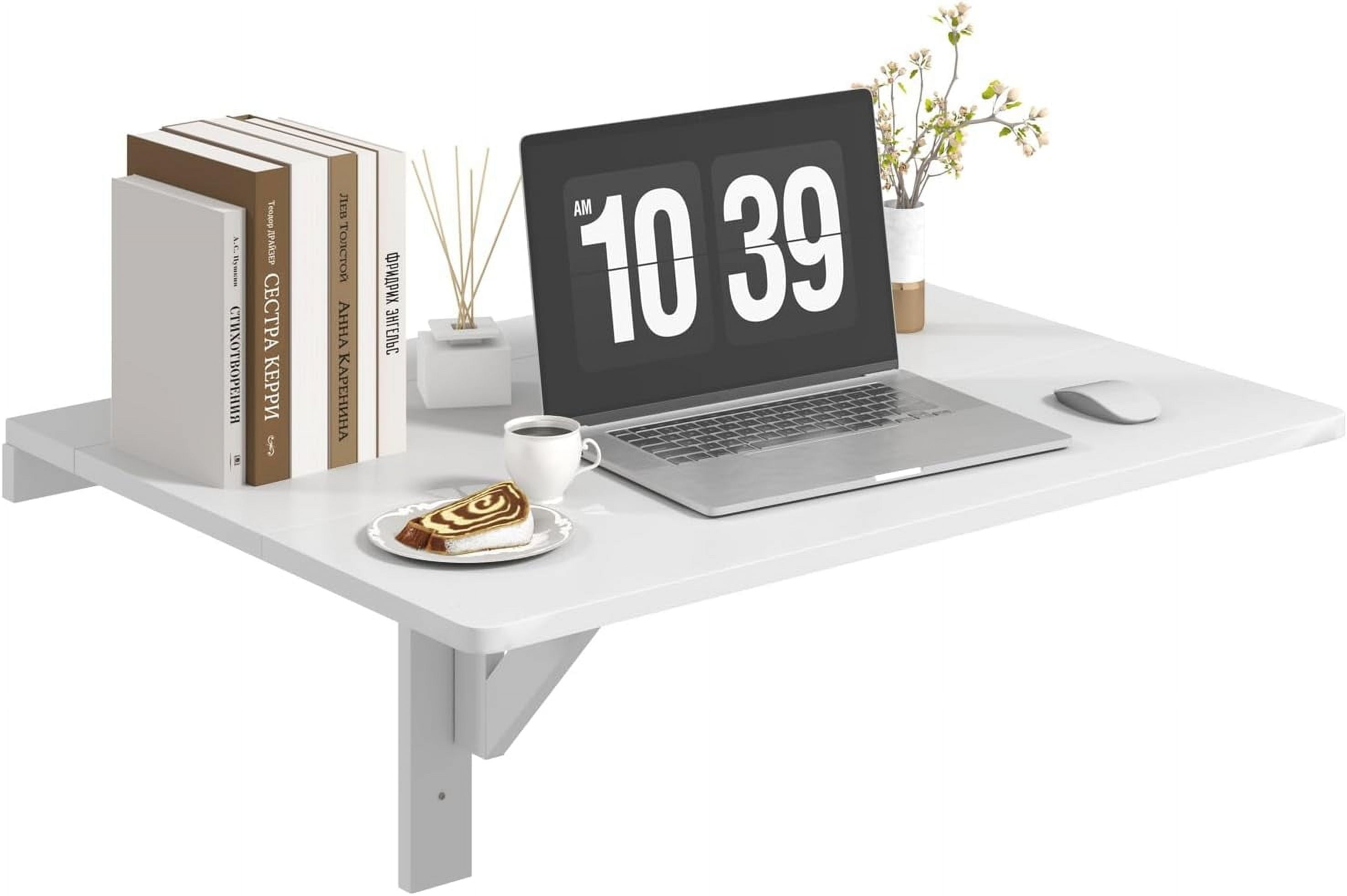 Wall Mounted Folding Desk, Fold Down Drop Leaf Table, Wood Laundry ...