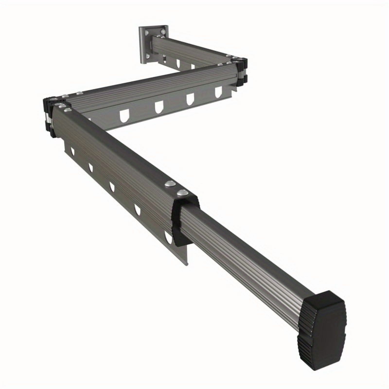 Wall-Mounted Folding Drying Rack - Stainless Steel Retractable Clothes ...