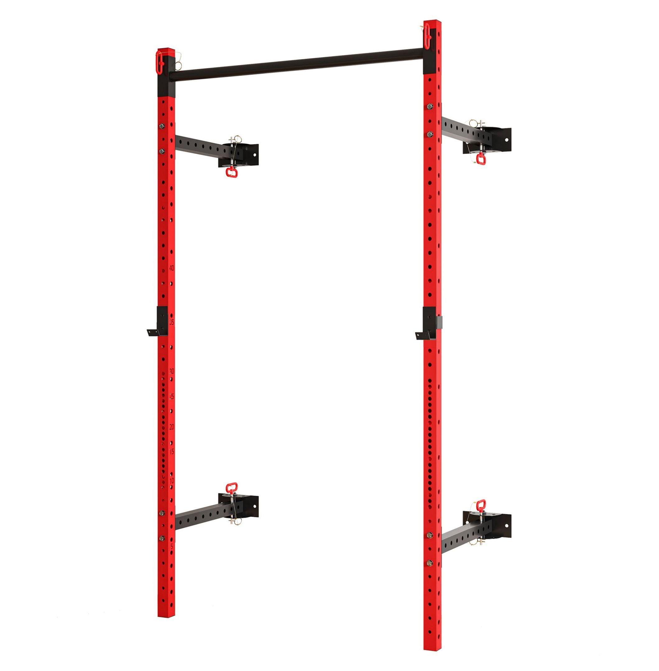 Wall Mounted Folding Squat Rack with Pull-Up Bar, 1000 lb Capacity ...
