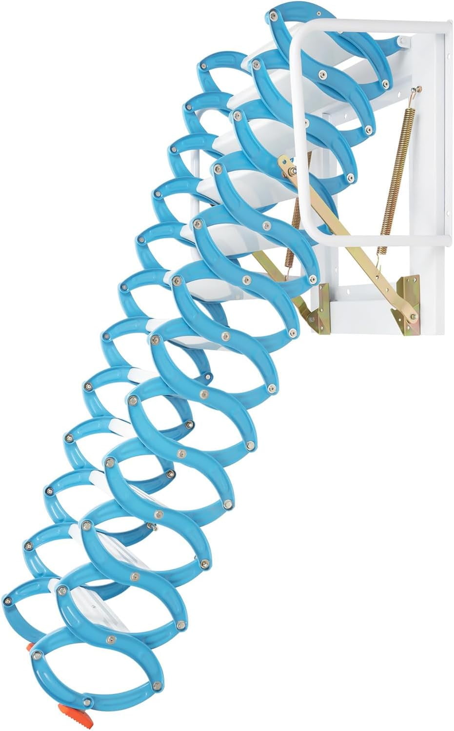 Wall-Mounted Folding Stairs for Attic, Pull Down 12 Steps Attic Stairs ...