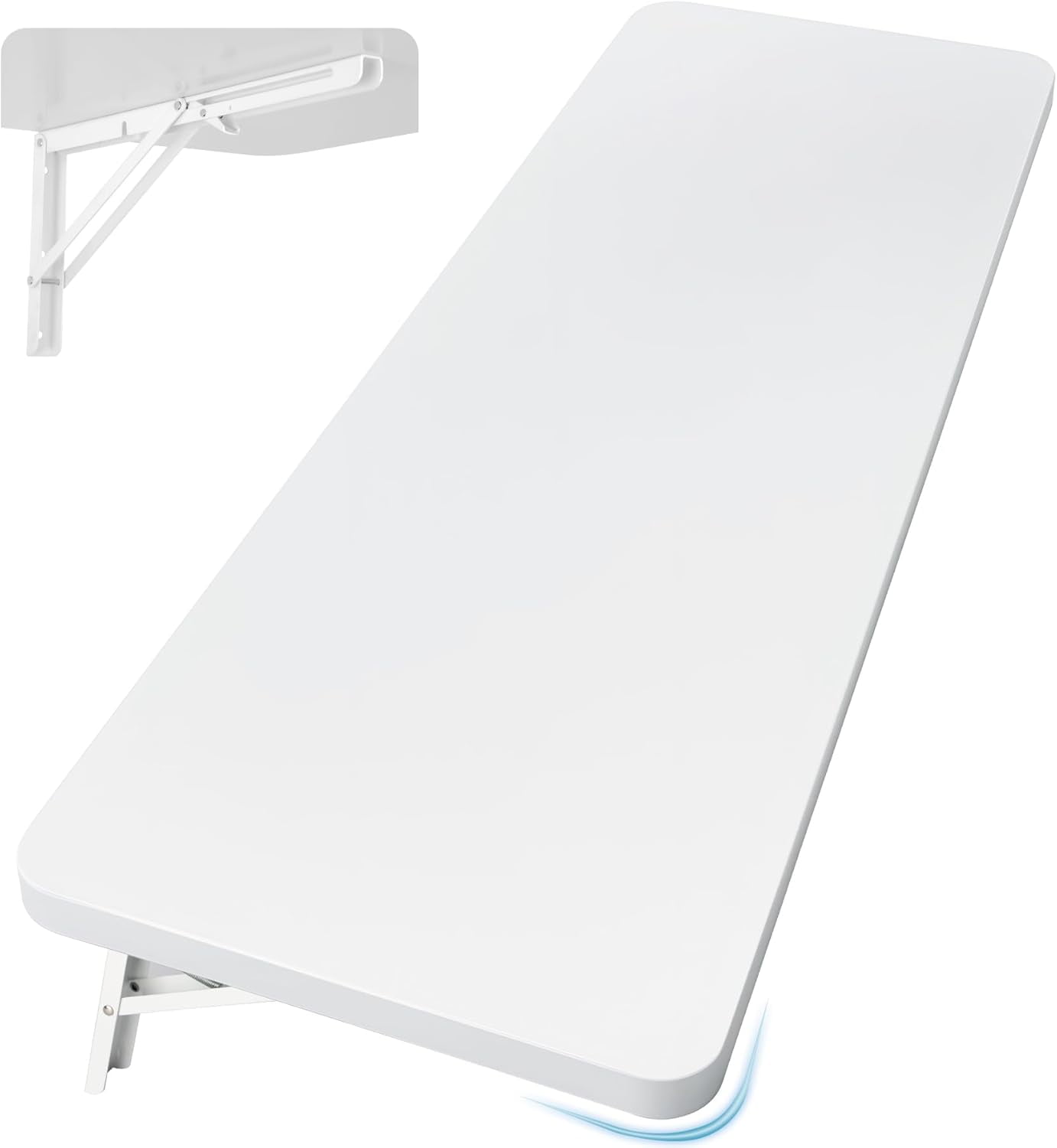 Wall Mounted Folding Table 47.2”L x 19.7”W, Laundry Folding Table with ...